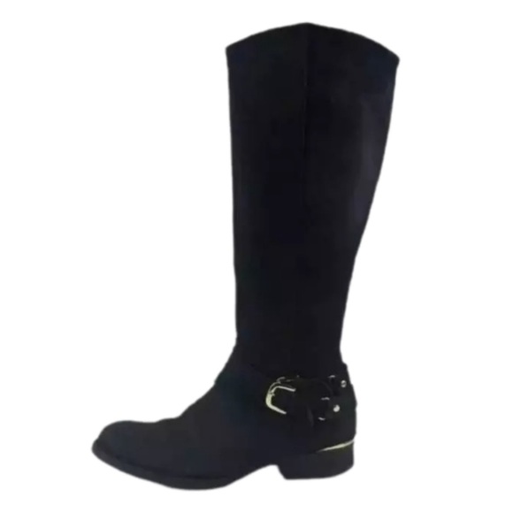 Steve Madden | Shoes | Steve Madden Amill Black Riding Boots Size 95 ...